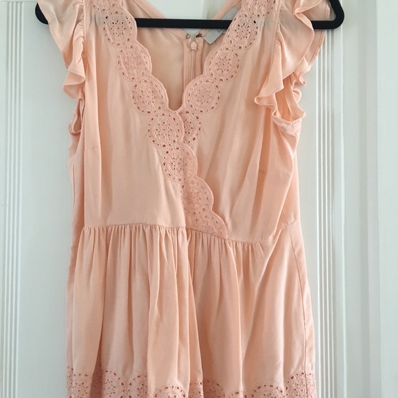 LOFT | Tops | Peach Peplum Top | Poshmark